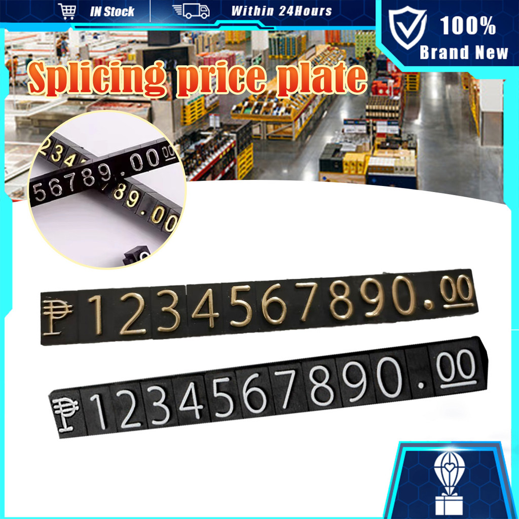 1/5Sets Adjustable Numerical Price Tag Cube Vertical Price Stand ...