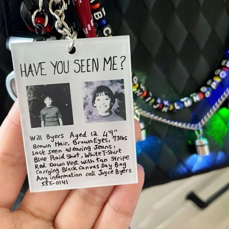Stranger Things Same Style Bag Pendant Woven Rope 26 Letter Backpack ...