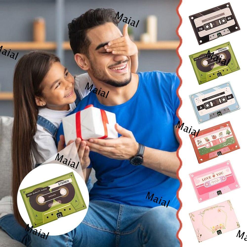 MAIAL Recording Greeting Card, Multifunctional Record 60S Phonograph ...