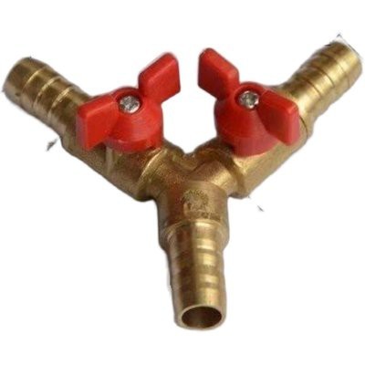 COD☆The through valve brass gas three-way joint gas pipe gas separation ...