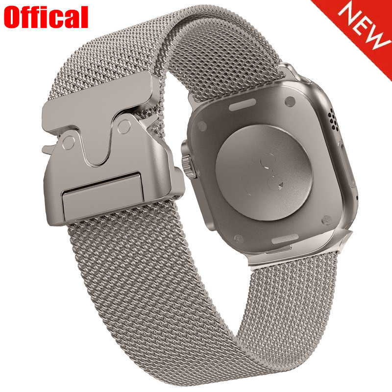 2024 Offical Milanese Loop Strap For Apple Watch 10 46mm 42mm 49mm 45mm ...
