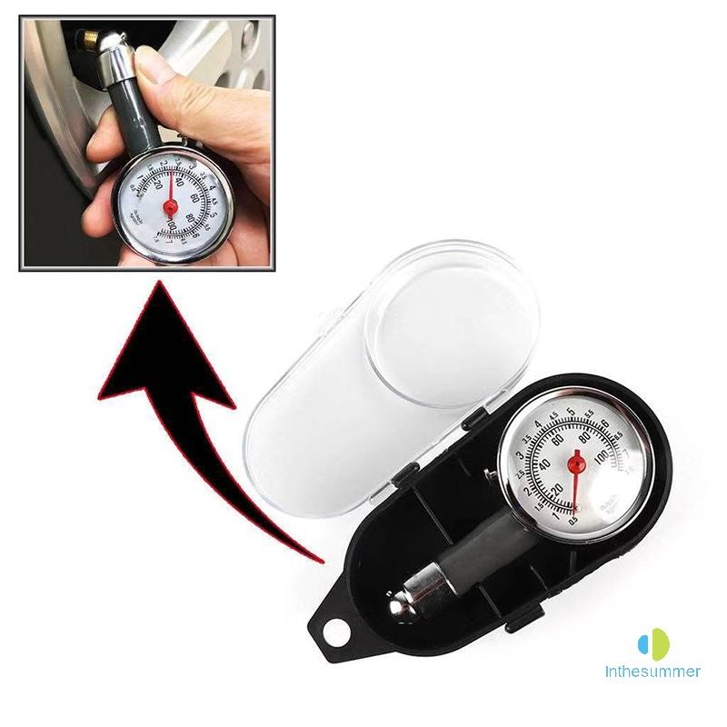 ITHT> Auto Tire Pressure Gauge Metal Truck Racing Car Tire Pressure ...