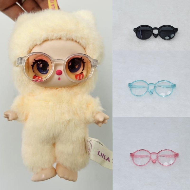 Luky Cat/labubu Doll/10 Cotton Doll Accessories Foldable Glasses with ...