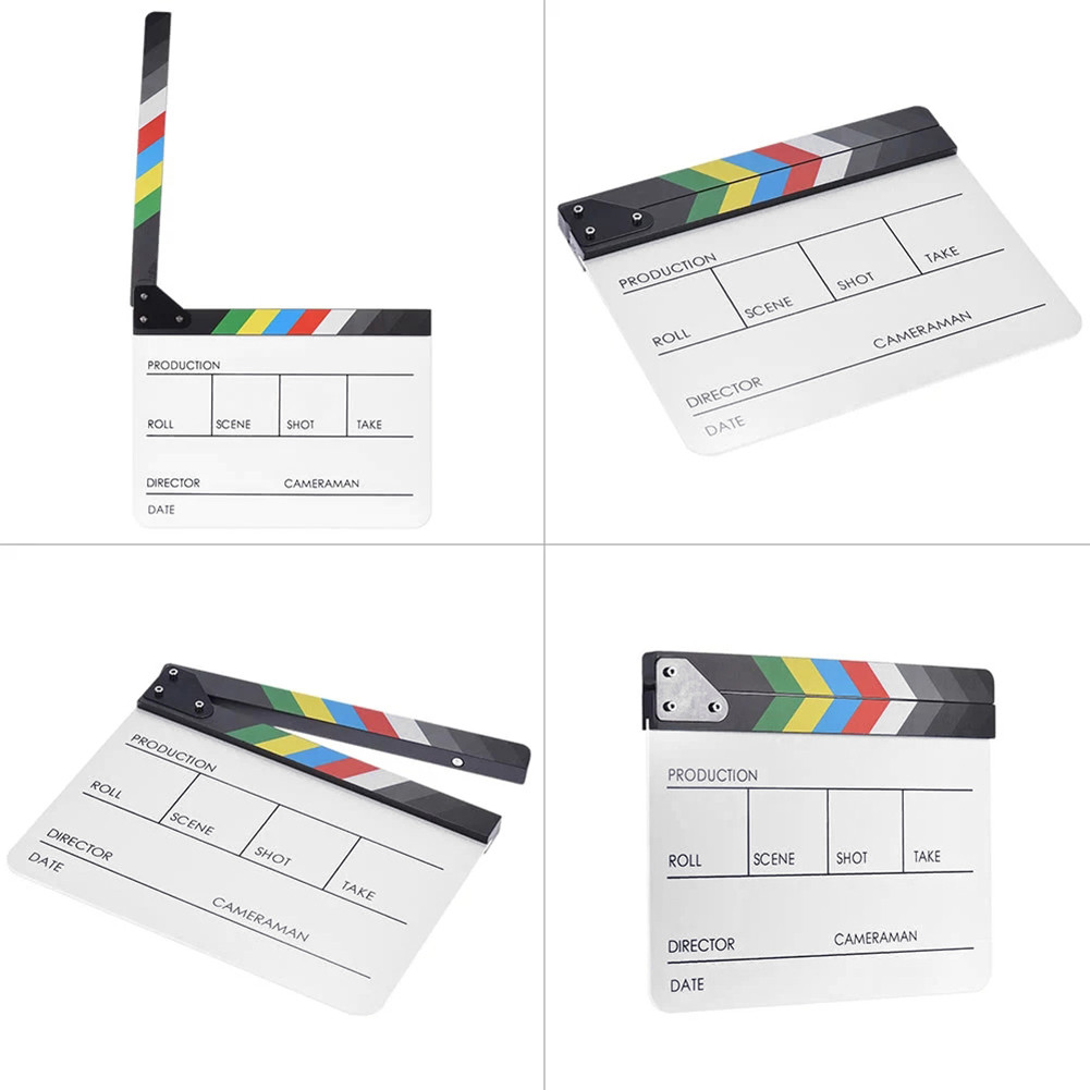 Acrylic Director Video Scene Clapperboard Clapper Board Cut Prop ...