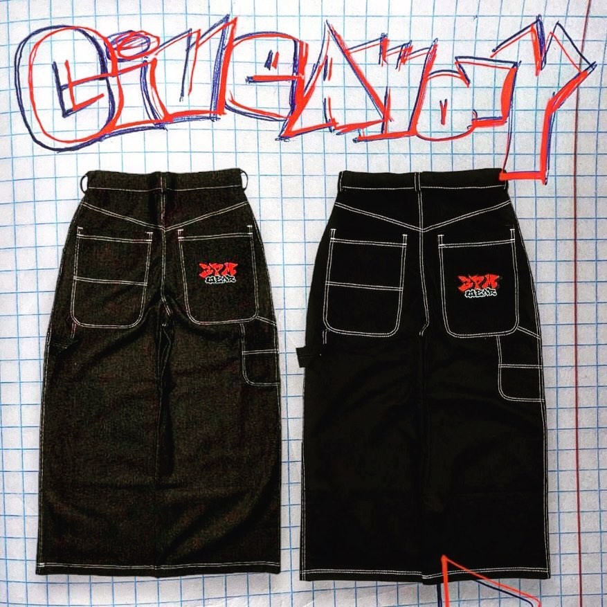 JNCO Baggy Jeans Y2k Women Street Hip Hop Rock Embroidery Pattern ...