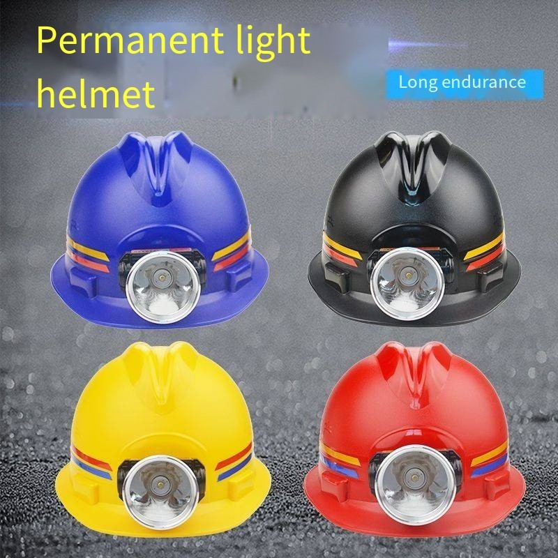 [Ready Stock] Lighted Safety Helmet Construction Site Construction ...