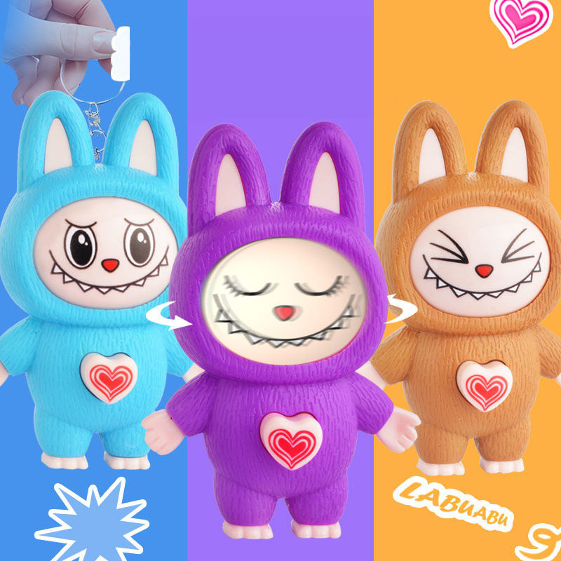 The Monsters Labubu Face Changing Expression Toy Labubu Fidget Toys ...