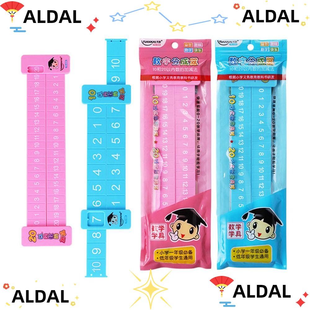 ALDAL Math Decomposition Ruler, Portable Pink/Blue Subtraction Ruler ...