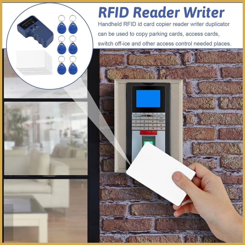 RFID Copier Reader ID RFID Card Duplicator Handheld Card Copier 125KHz ...