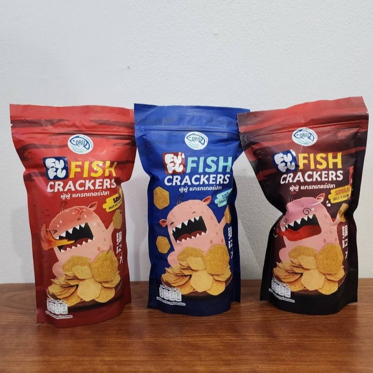 Fufu Crispy Fish Cracker High Protein Delicious Low Fat | Shopee ...