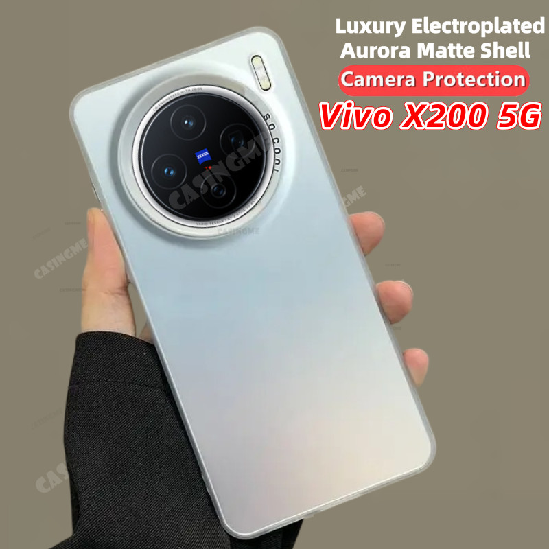 Vivo X200 5G 2024 Luxury Plating Aurora Skin Matte Casing For Vivo X200 VivoX200 X100 X 200 200X ...