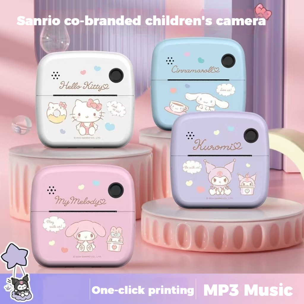 New Sanrio Co-Branded Children's Camera, Printable Photo Camera, Kuromi ...