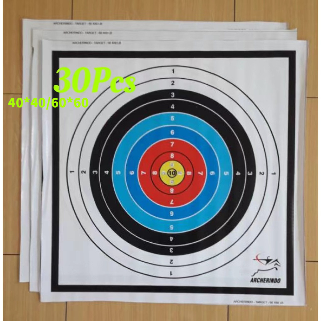 30pcs Archery target paper Hanging target rack Outdoor archery gym ...