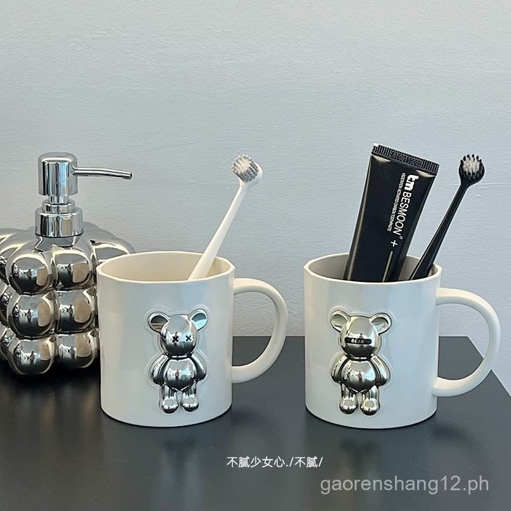Bear Mouthwash Cup Student Toothbrush Couple High Appearance Value ...