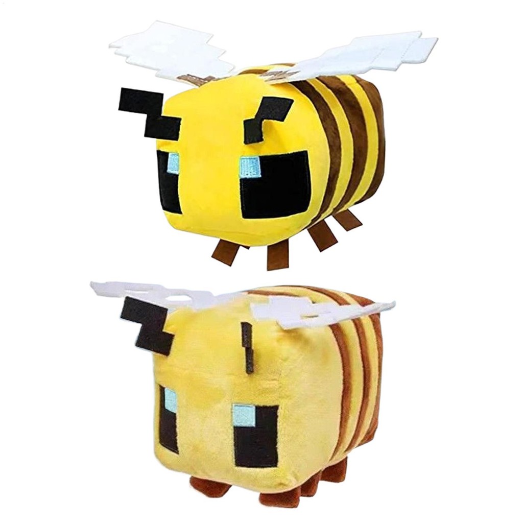 Minecraft Bee Plush Cute Game Figure Plushie Home Decor Soft Stuffed ...