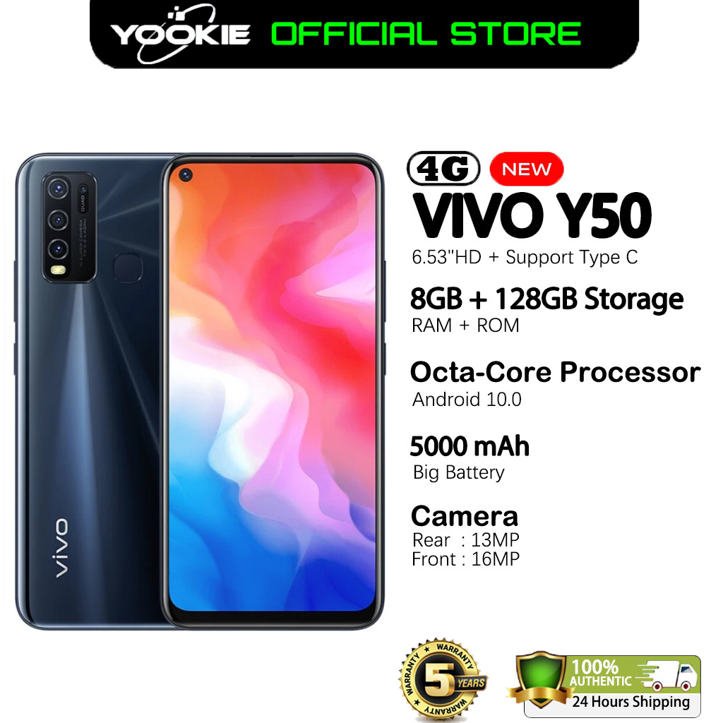 Y50 Phone Original 8GB+ 128GB 5000mAh Battery Smartphone Fingerprint ...