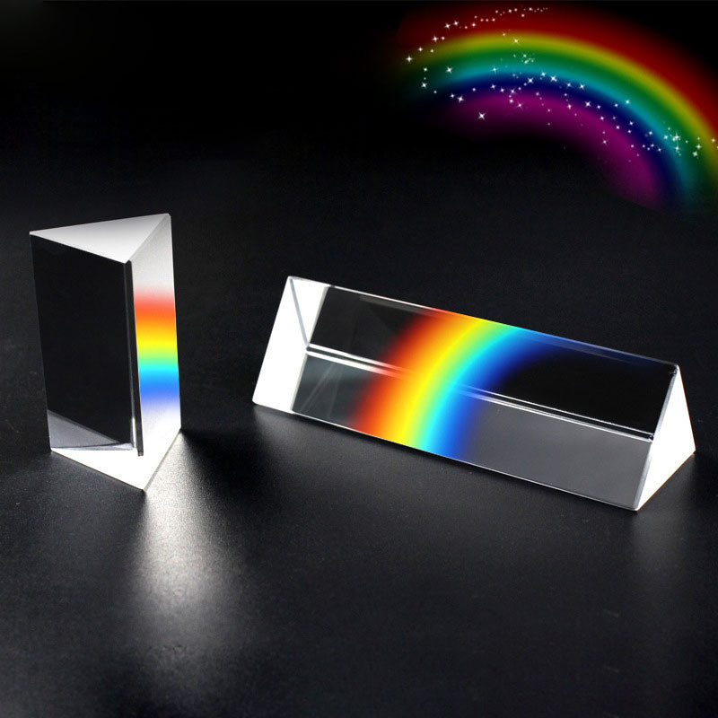 Triangular Prism Rainbow Prisma Crystal Glass Photographic Prisme Color ...