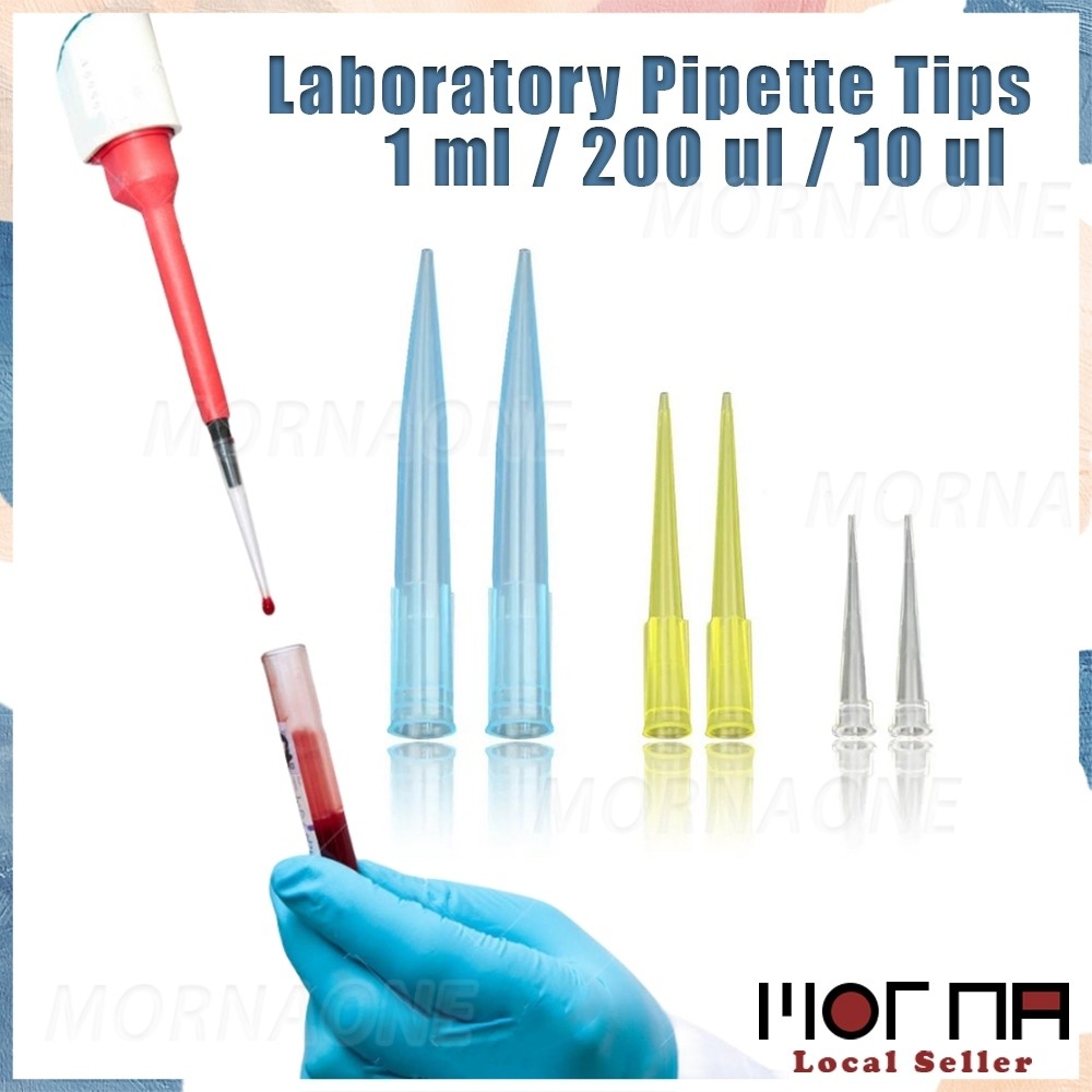 1000/500Pcs 10ul / 200ul / 1ml Pipette Gilson Tips Disposable Pipette ...