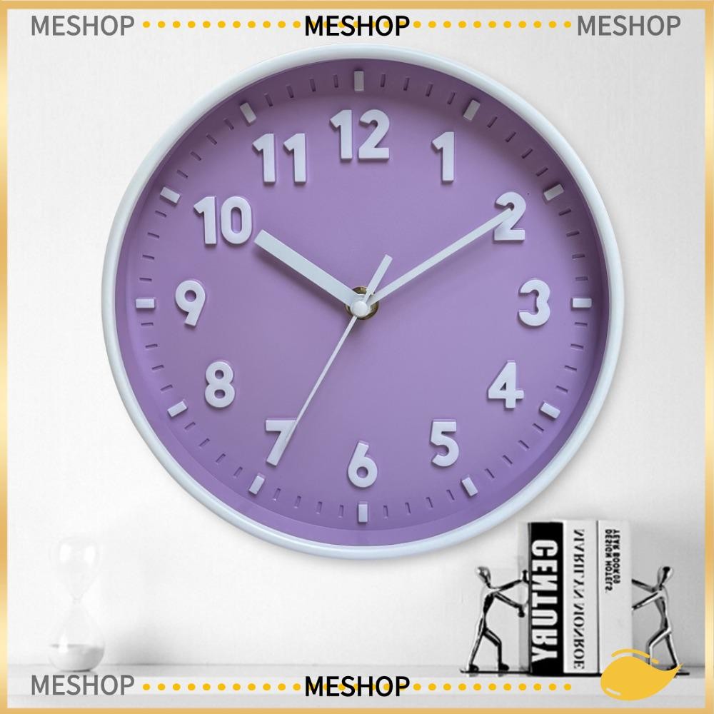ME Number Wall Clock, Wall Mounted Non-Ticking Silent Clocks, Office ...