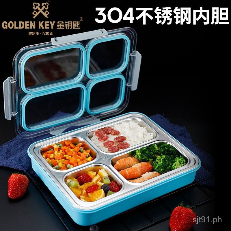 Golden Key Insulated Lunch Box for Office Workers Portable Student ...
