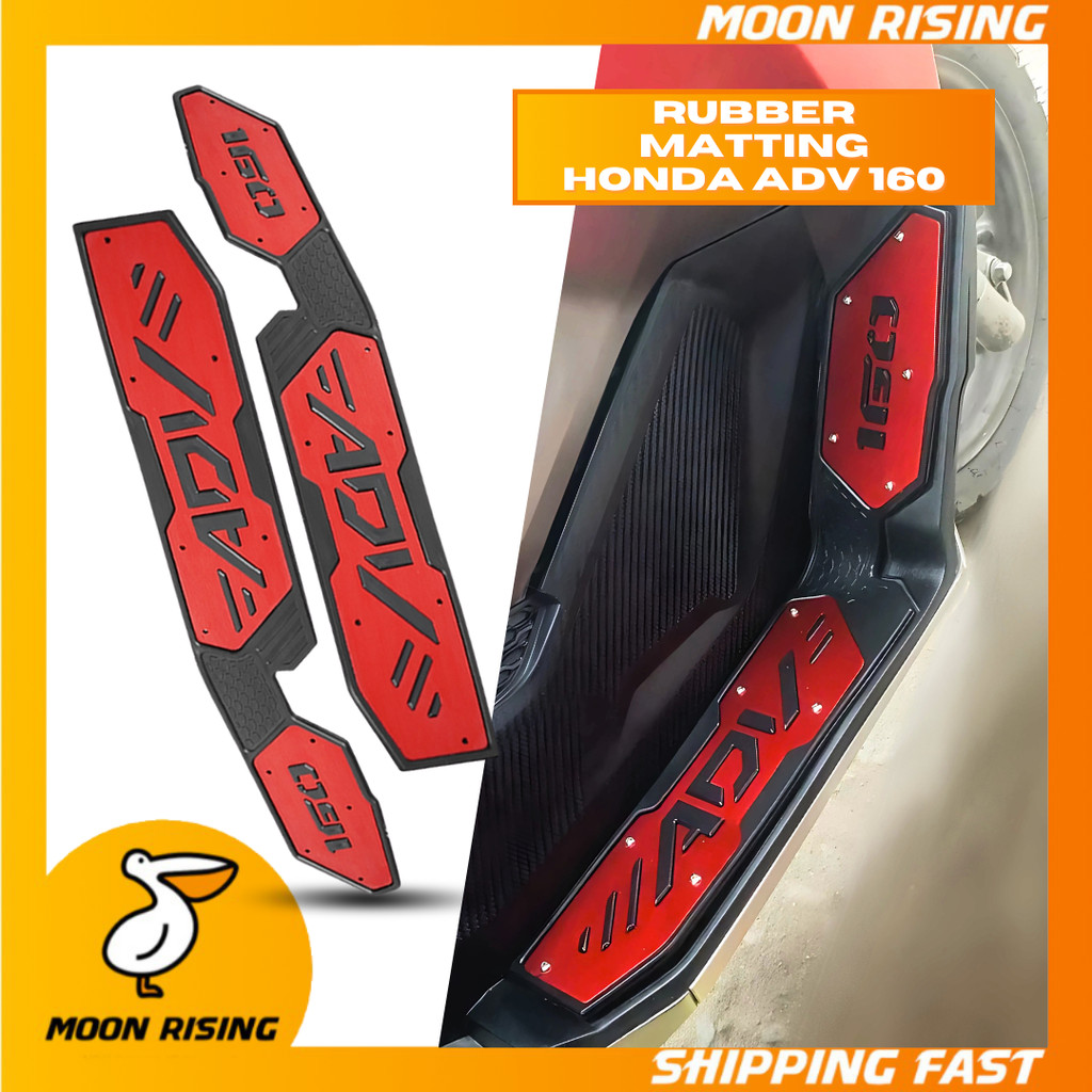 Foot Board Rubber Matting for Honda ADV 160 Motorcycle [MOONRISING ...