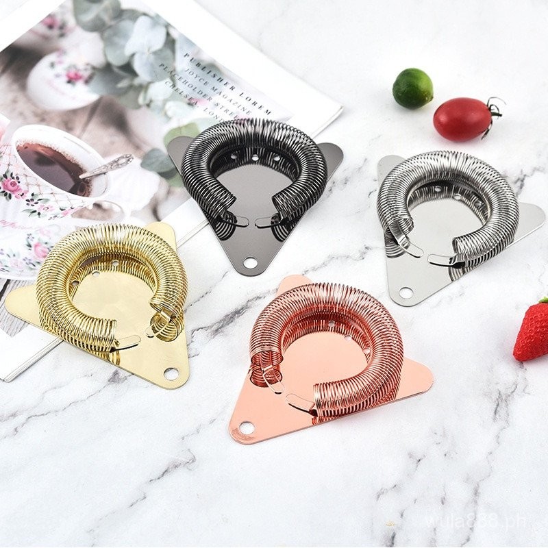 304 Stainless Steel bar strainer Bartender Filter Ice Strainer julep ...