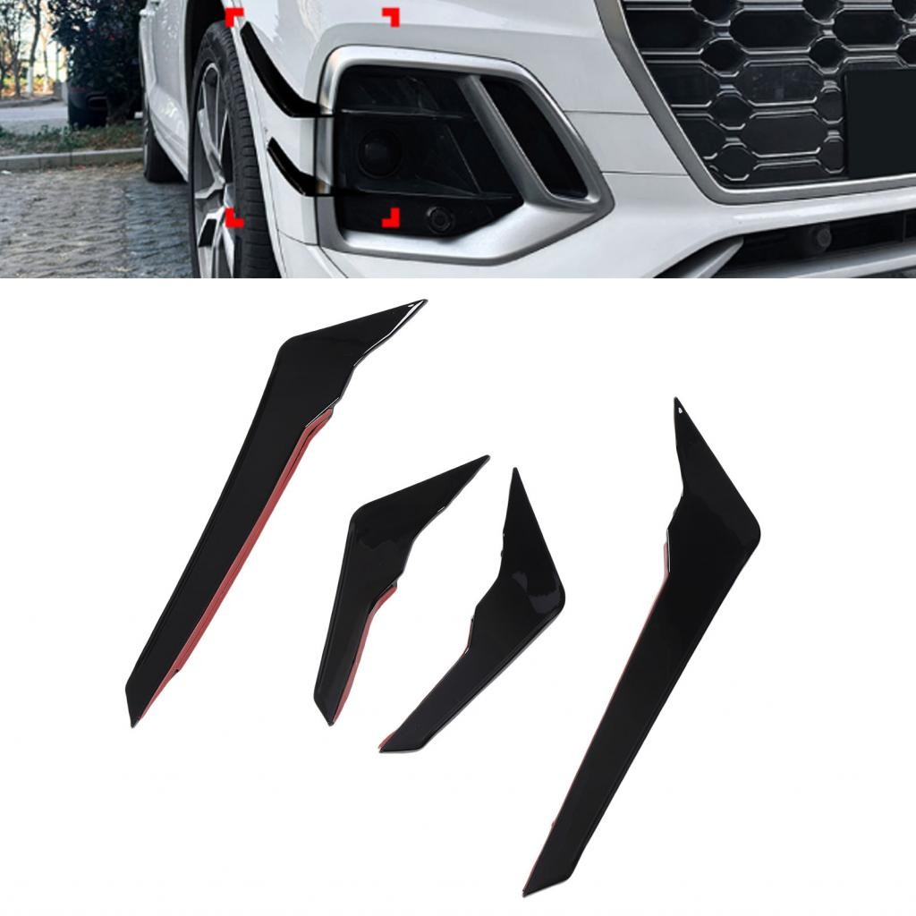 Phoenixshop 1 Pair Front Bumper Side Spoiler Aero Mic Left Right Air ...