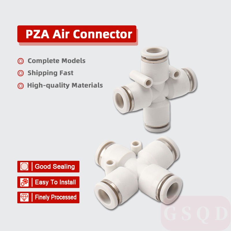 Pza Pneumatic Air Connector Cross Type Multi-Pass Air Compressor ...