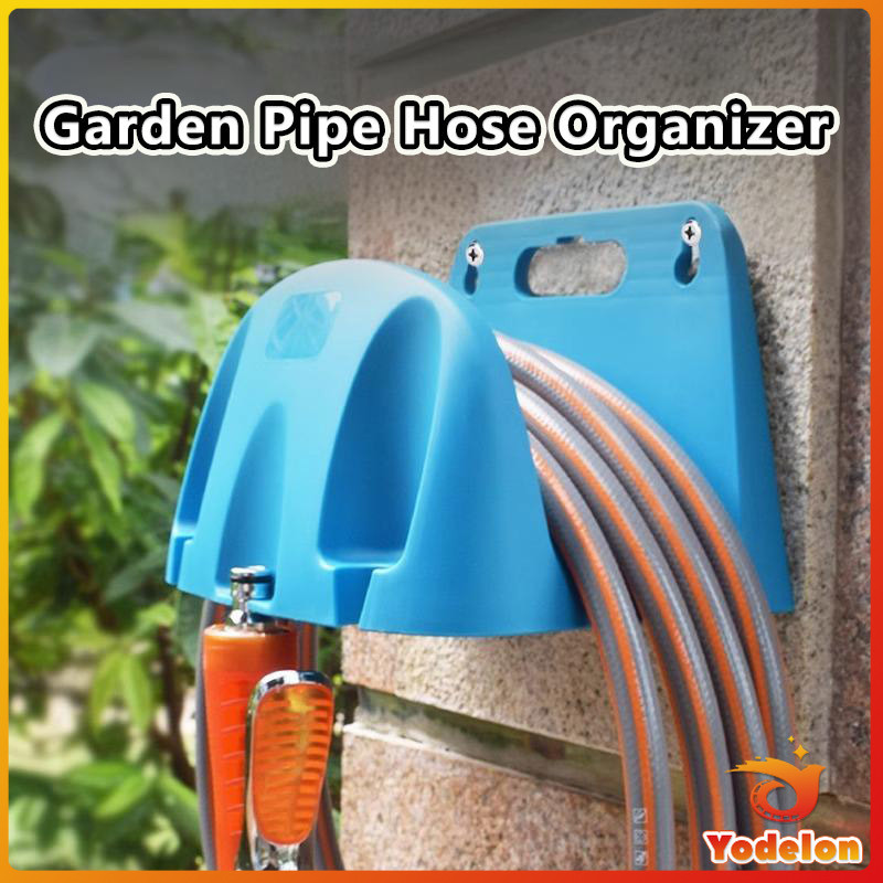 YOD Wall Mount Garden Pipe Hose Organizer Tool Water Sprayer Hose ...