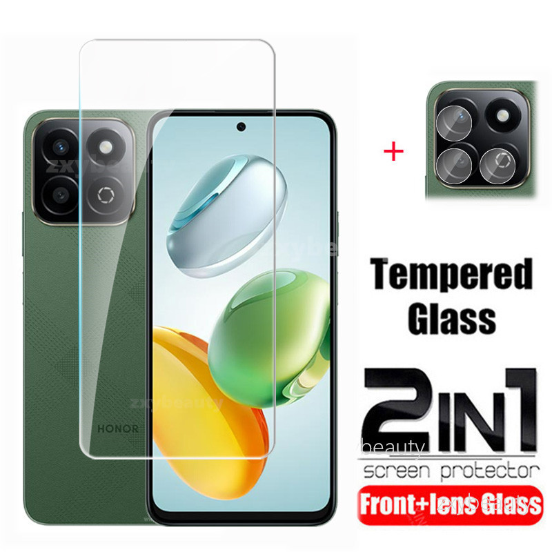 Honor 200 Smart X7C 5G 4G 2024 Screen Protector 2in1 Full Cover Clear ...