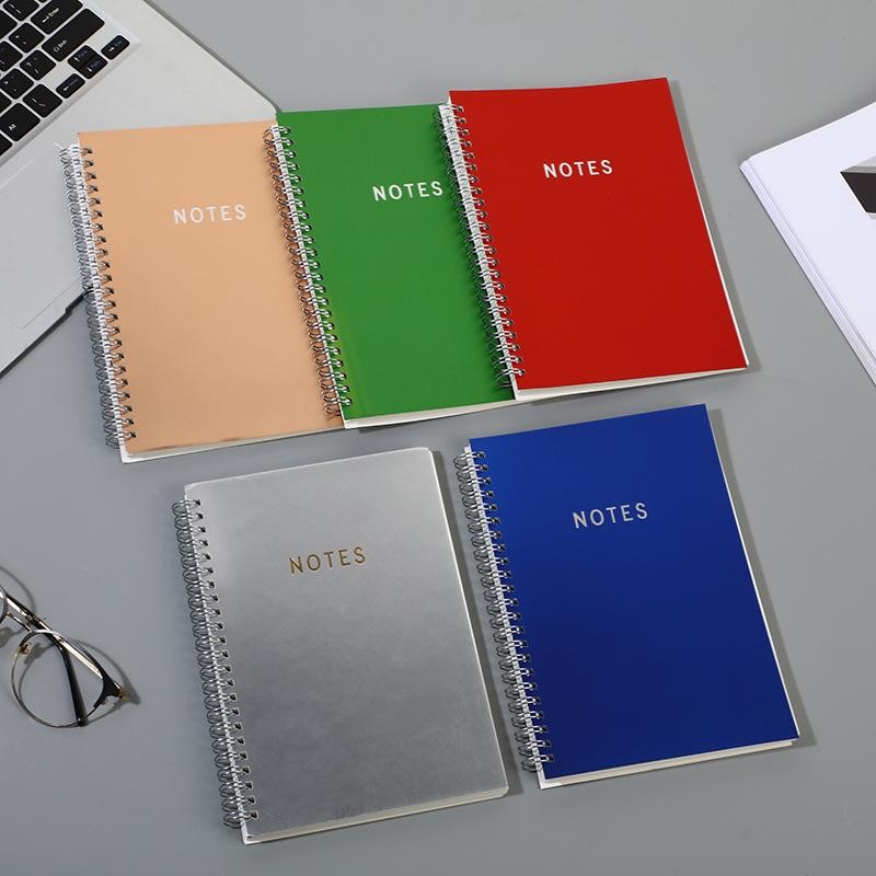 XYJ-A5 Aluminum Foil Spiral Notebook 96 Sheets Business Office School ...