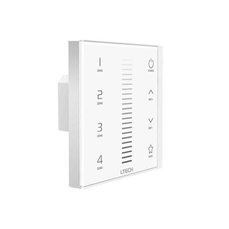 LTECH New EX5 Led Dimmer 120V 220V 4 Zones Multi Touch Panel Wall Mount ...