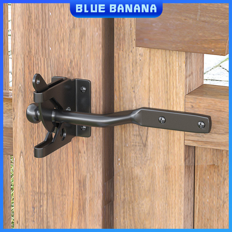 Wood Fence Gate Self Locking Latch Automatic Gravity Lever Fence Gate ...