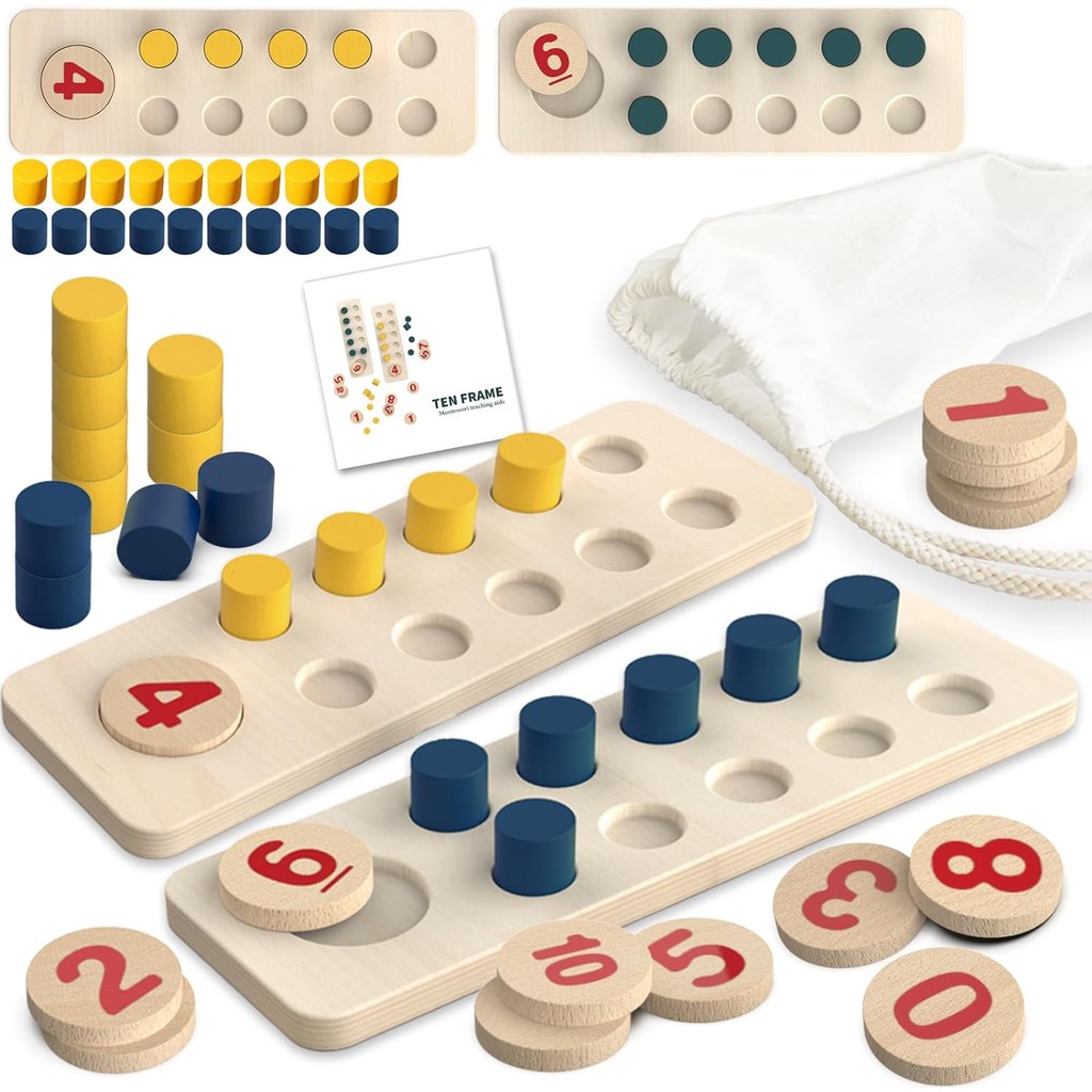 Counting Nail Board Montessori Toys Suitable for Children 3-4-5-6 Years ...