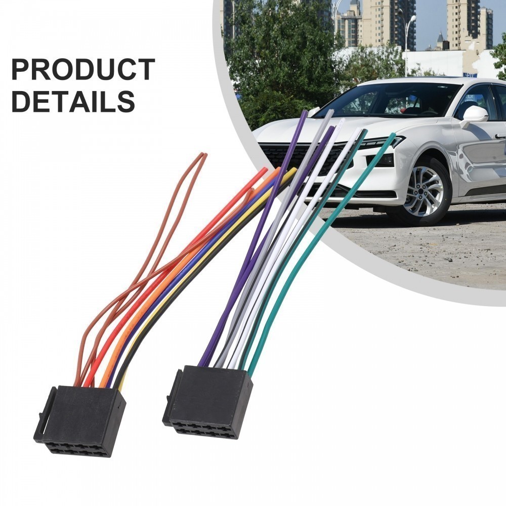 Universal Wire Harness Adapter Female ISO Wiring Harness Car Radio ...