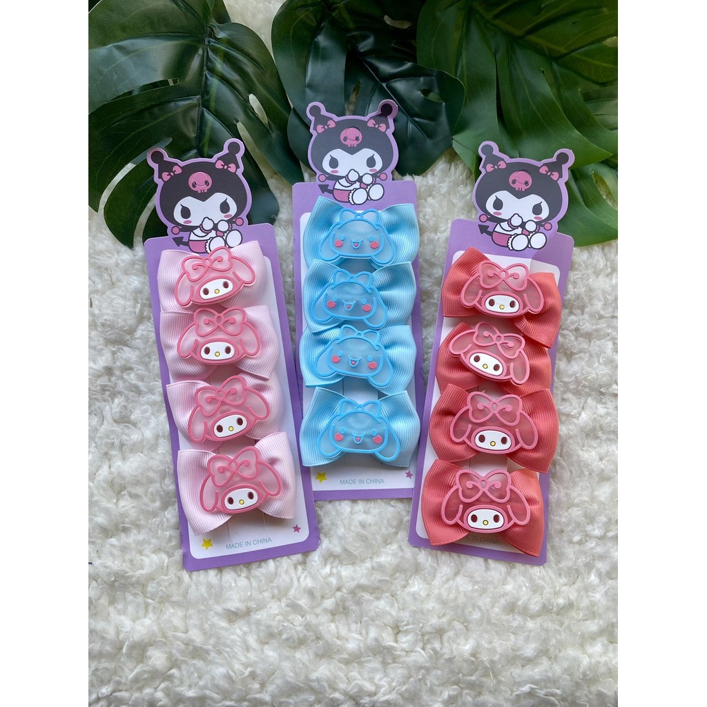 BSP PH Crafts 4pcs/pack Cute Hair pin Sanrio Design for kids | Shopee ...