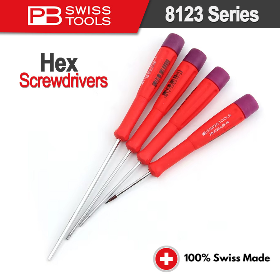 PB SWISS Hex Screwdriver Electronics Precision Screwdrivers with Turnable Head Micro Hexagon ...