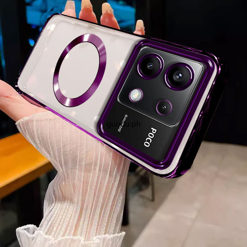 Casing poco x6 xiaomi poco x6 pro 5G Phone case Soft gold border ...