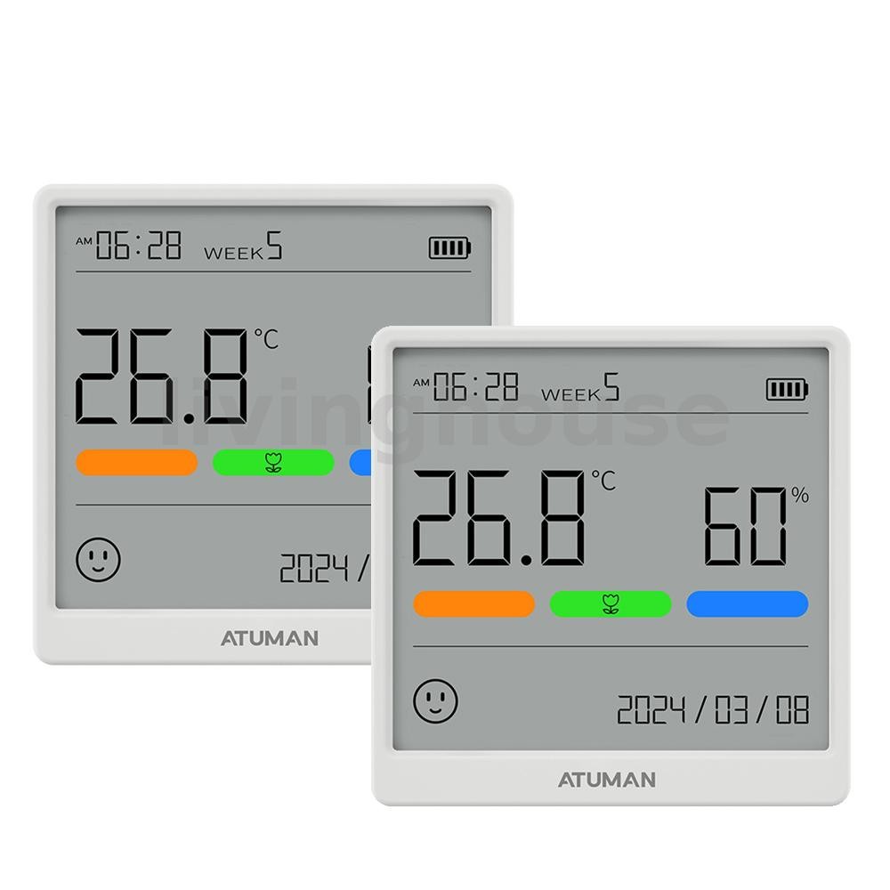 1/2PCS Atuman THSE Temperature and Humidity Meter with Ultra-Sensitive ...