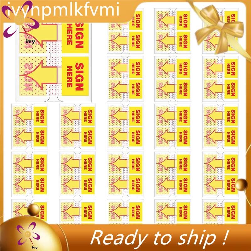 [Ivym] 300 Piece Sign Here Stickers Sign Here Flags with Dispenser ...