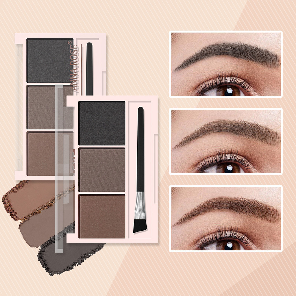 Three-color Eyebrow Powder Hadow Three-Dimensional Eyebrow Shape ...