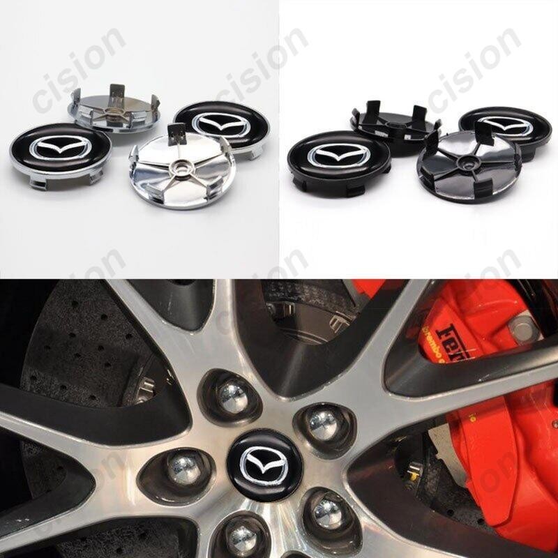 4 Pieces 68mm Car Wheel Rim Mags Center Hub Cap Cover Trim Hubcaps with ...