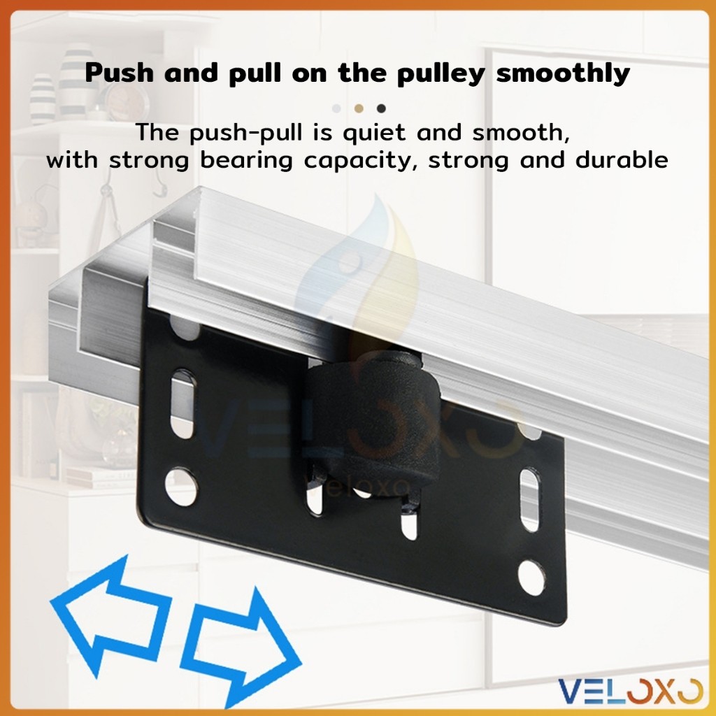 VEO Closet Durable Hanging Concave Pulley Caster Wardrobe Cabinet ...