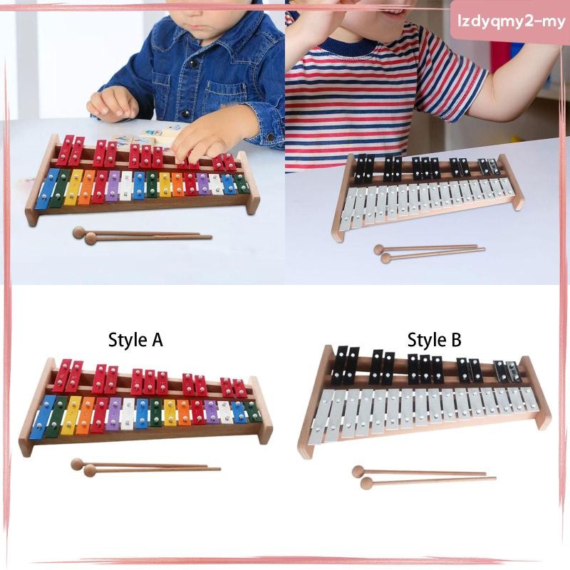 [LzdyqmyfaMY] 27 Key Glockenspiel Xylophone for Beginners Compact ...