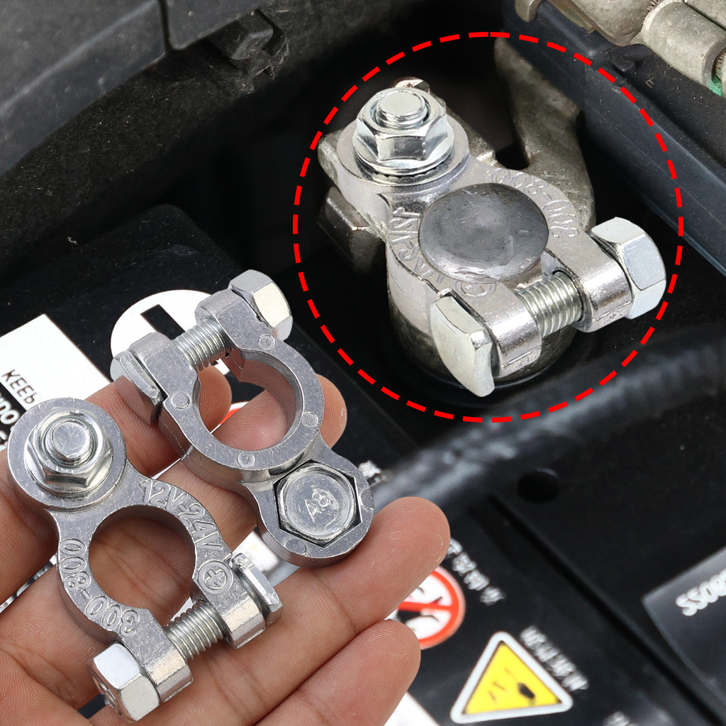 2PCS Pile Car Head Positive and Negative Pole Protective Sleeve ...