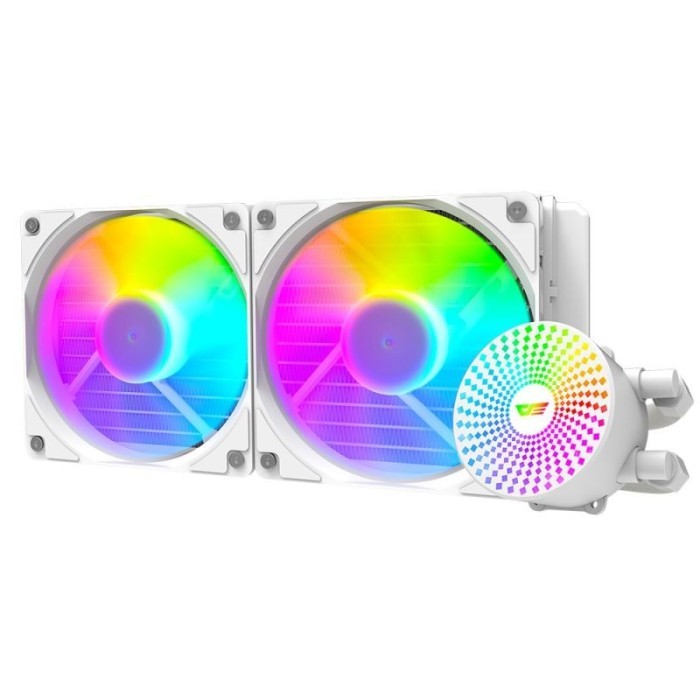 Darkflash DC240 / DC 240 ARGB 240mm AIO Liquid Cooler - WHITE | Shopee ...