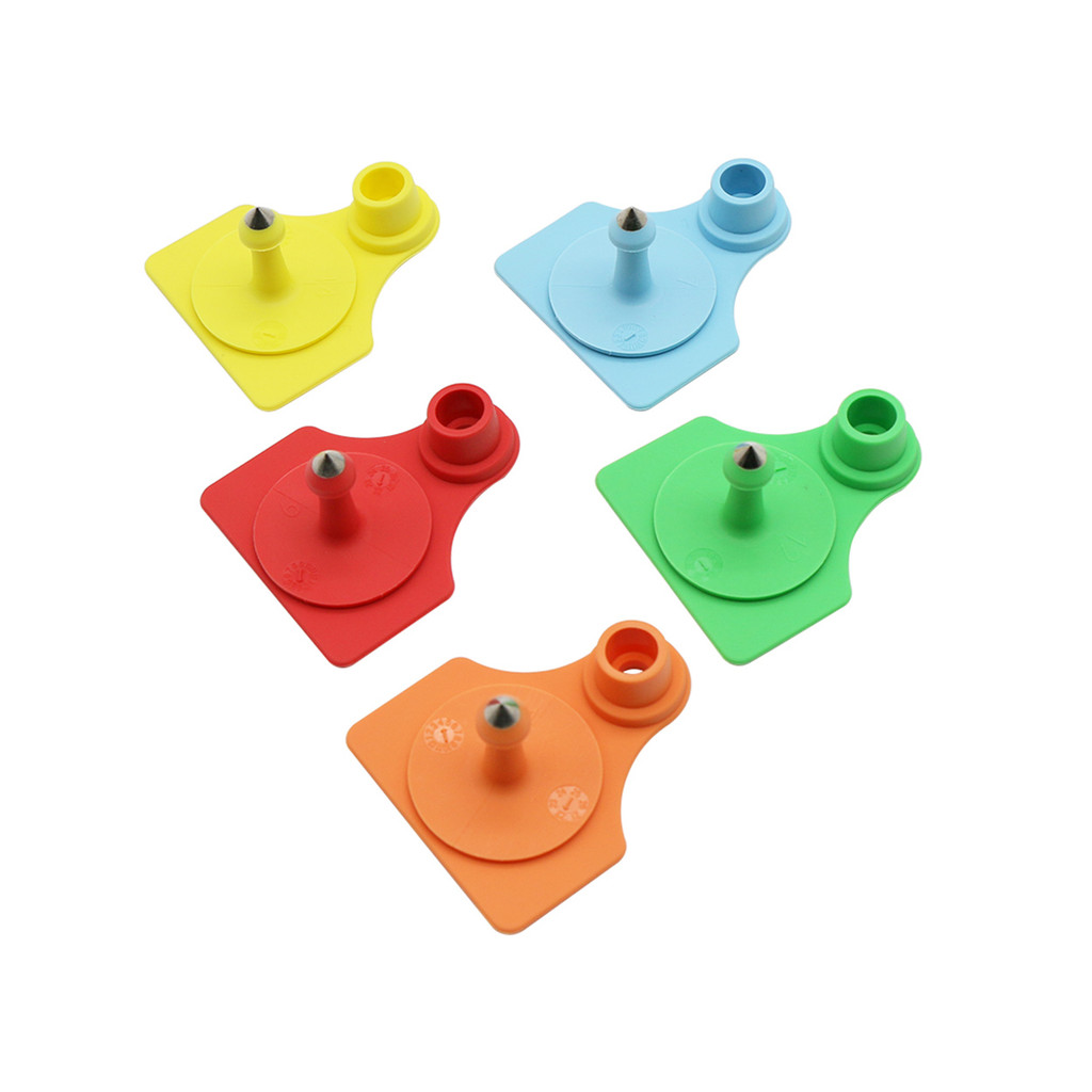 10/20 PCS Pig Blank Ear Tags TPU Material 4 x 5cm Sheep Mark Card Farm ...