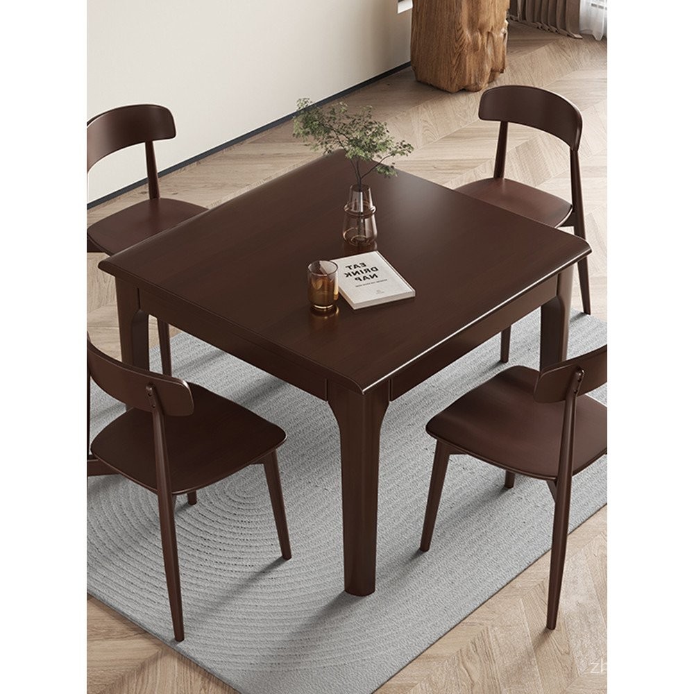 Square Table Square Old-Fashioned Square Table for Eight People Balcony Occasional Table and ...