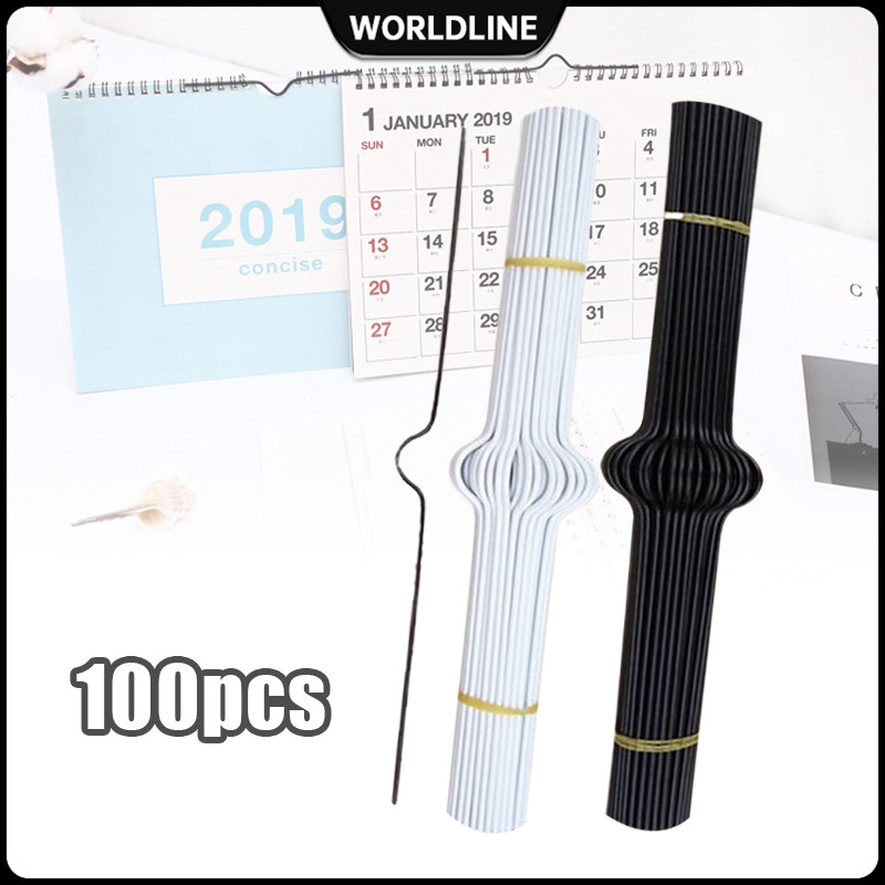 100pcs Calendar Hangers Wire Measuring Calendar Hook Hanging Bar ...