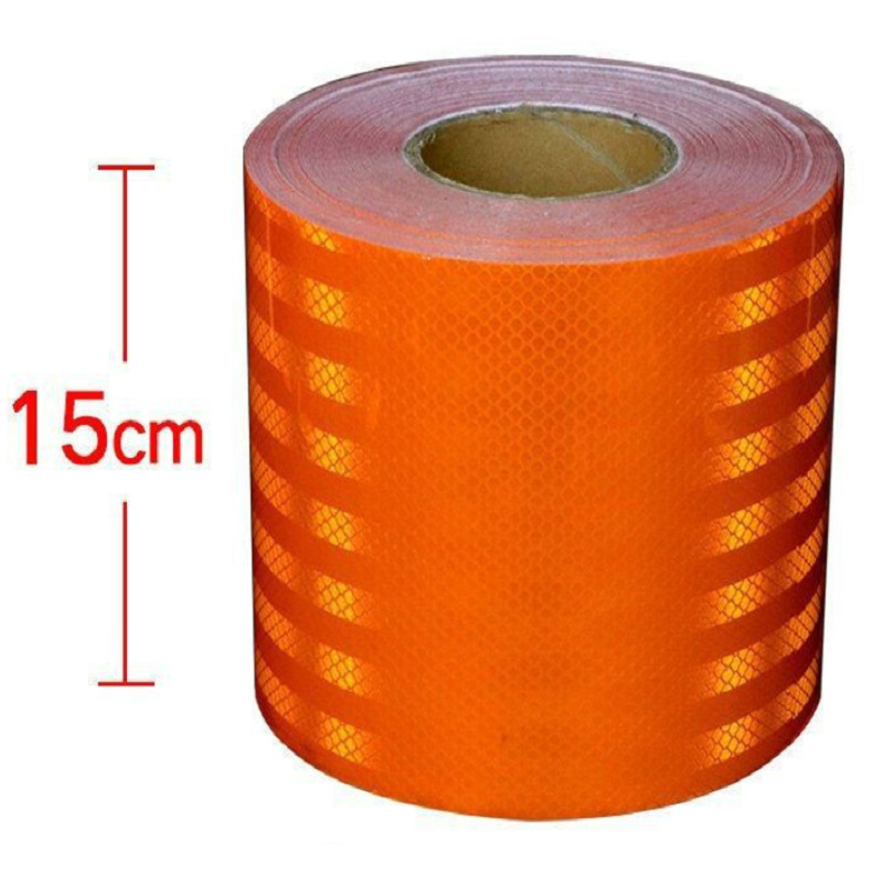 3M Super-Grade Microprism Orange Reflective Strip Waterproof Adhesive ...